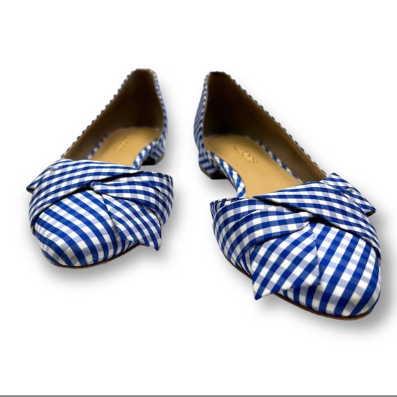 Talbots | Shoes | Talbots Blue And White Edison Dorsay Flats Nwob Size ...